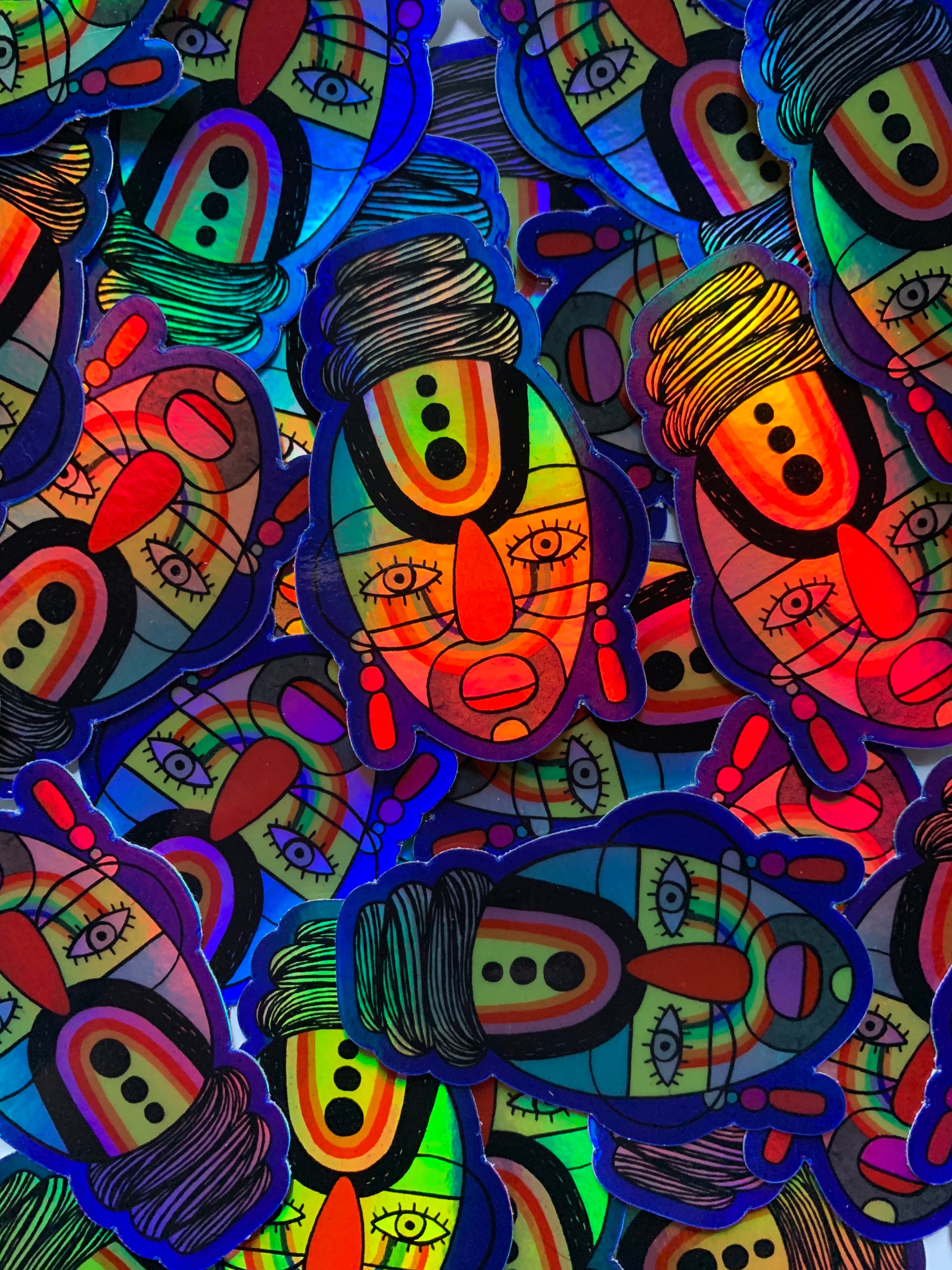 Holographic Sticker - Etsy