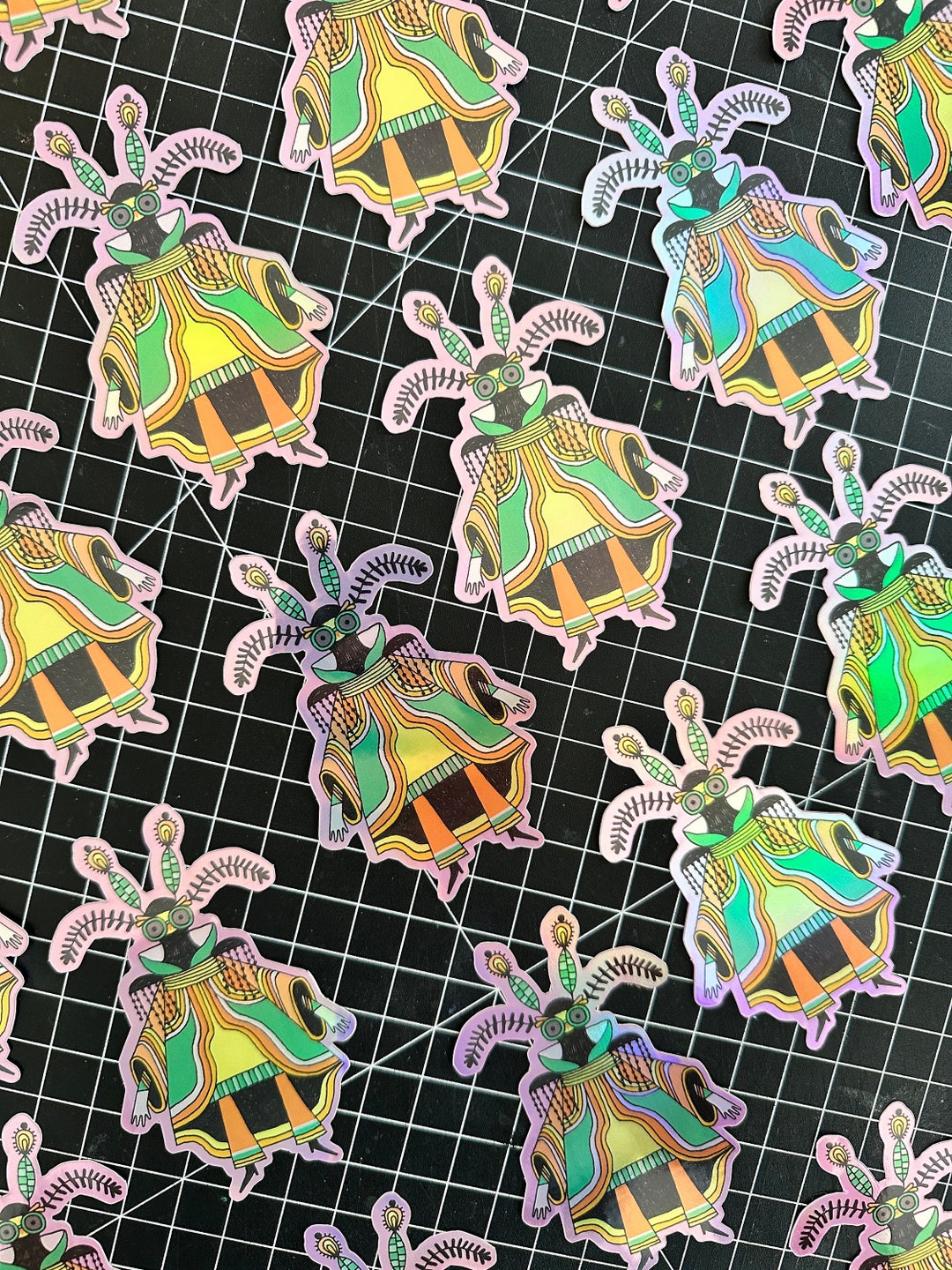 Moth/butterfly King Holographic Sticker - Etsy