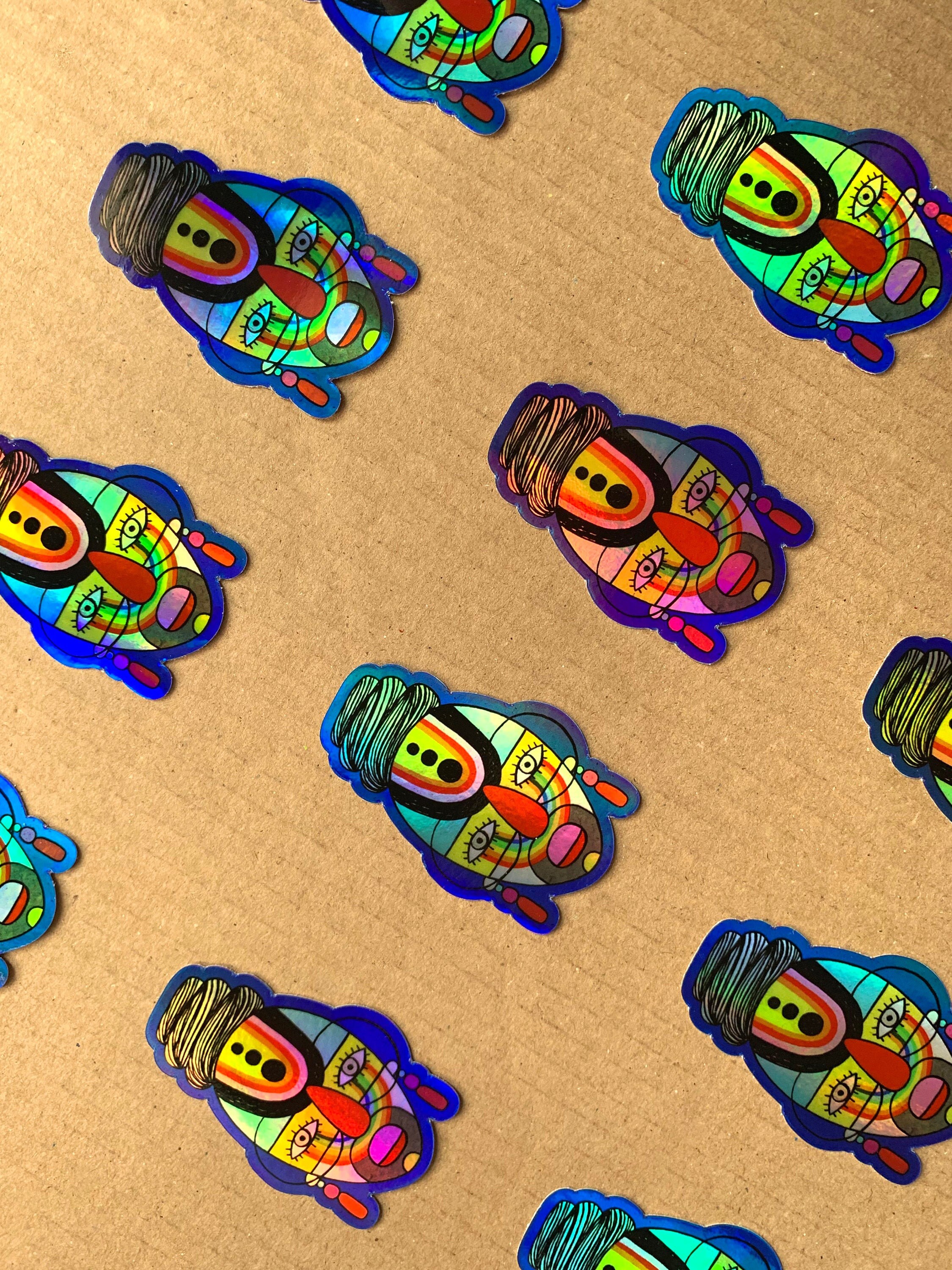 Holographic Sticker - Etsy