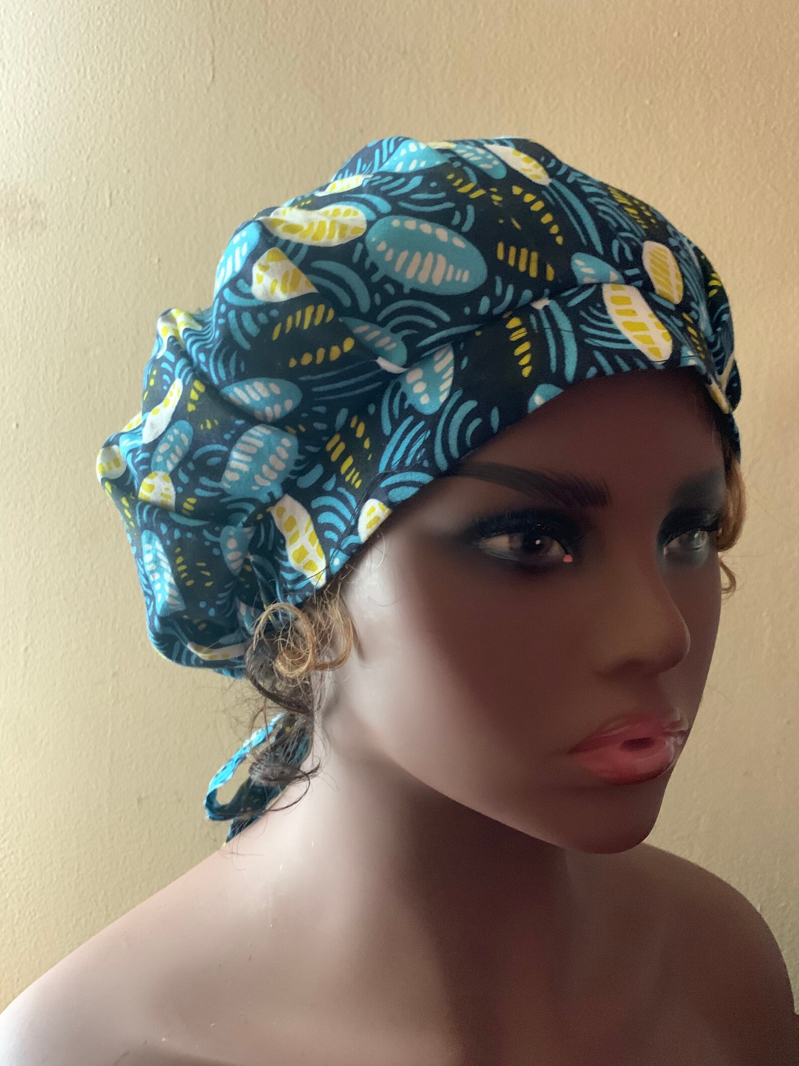 No hay gorro elástico estilo bouffant African Print gorra de ...