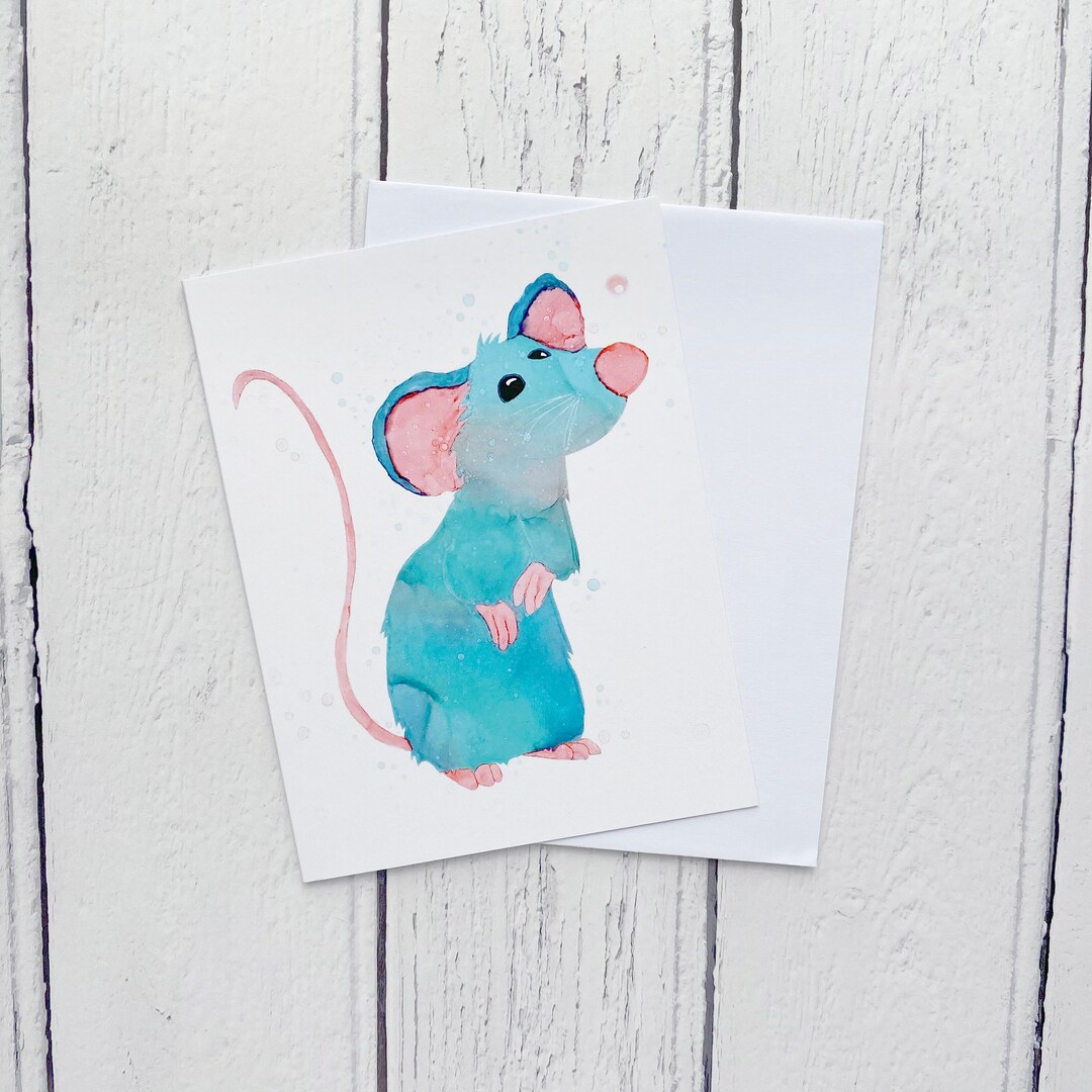 Octavius mouse Greetings Card - Etsy
