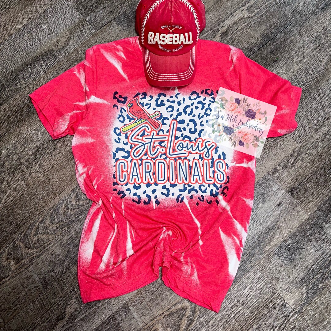 STL Cardinals Shirt | Bleached Shirt | Cardinals Baseball | St. Louis ...