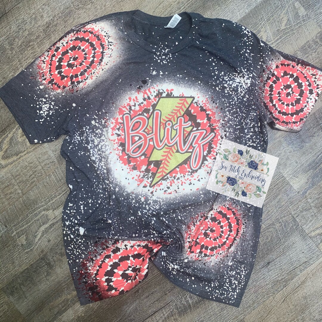 Custom Softball Bleached Shirt | Softball Team Shirt | Kids Bleached ...