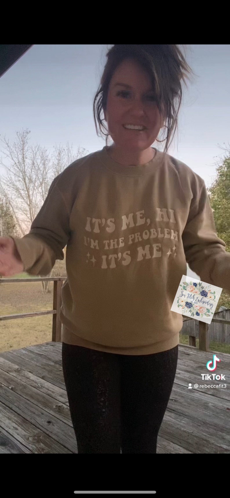 It's Me, Hi I'm the Problem Its Me Sweatshirt | Embroidered Sweatshirt ...
