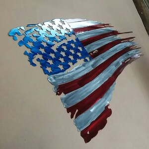 Tattered American Flag. - Etsy