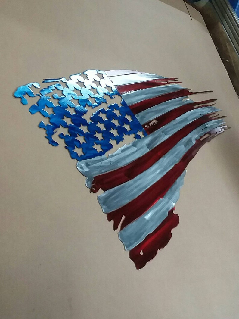 Tattered American Flag. - Etsy