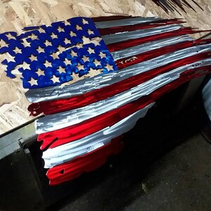 Tattered American Flag. - Etsy