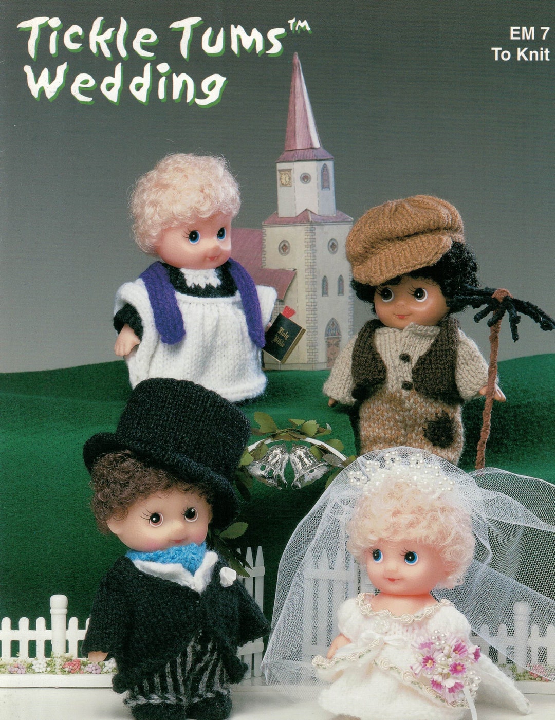 PDF Instant Download Knitting Pattern *tickle Tums Wedding* Four Doll's ...
