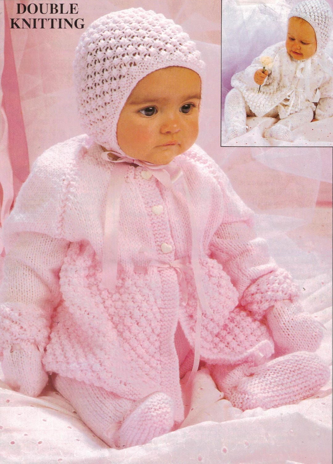 PDF Instant Download Knitting Pattern *baby Pram Set* DK Weight Yarn - Etsy