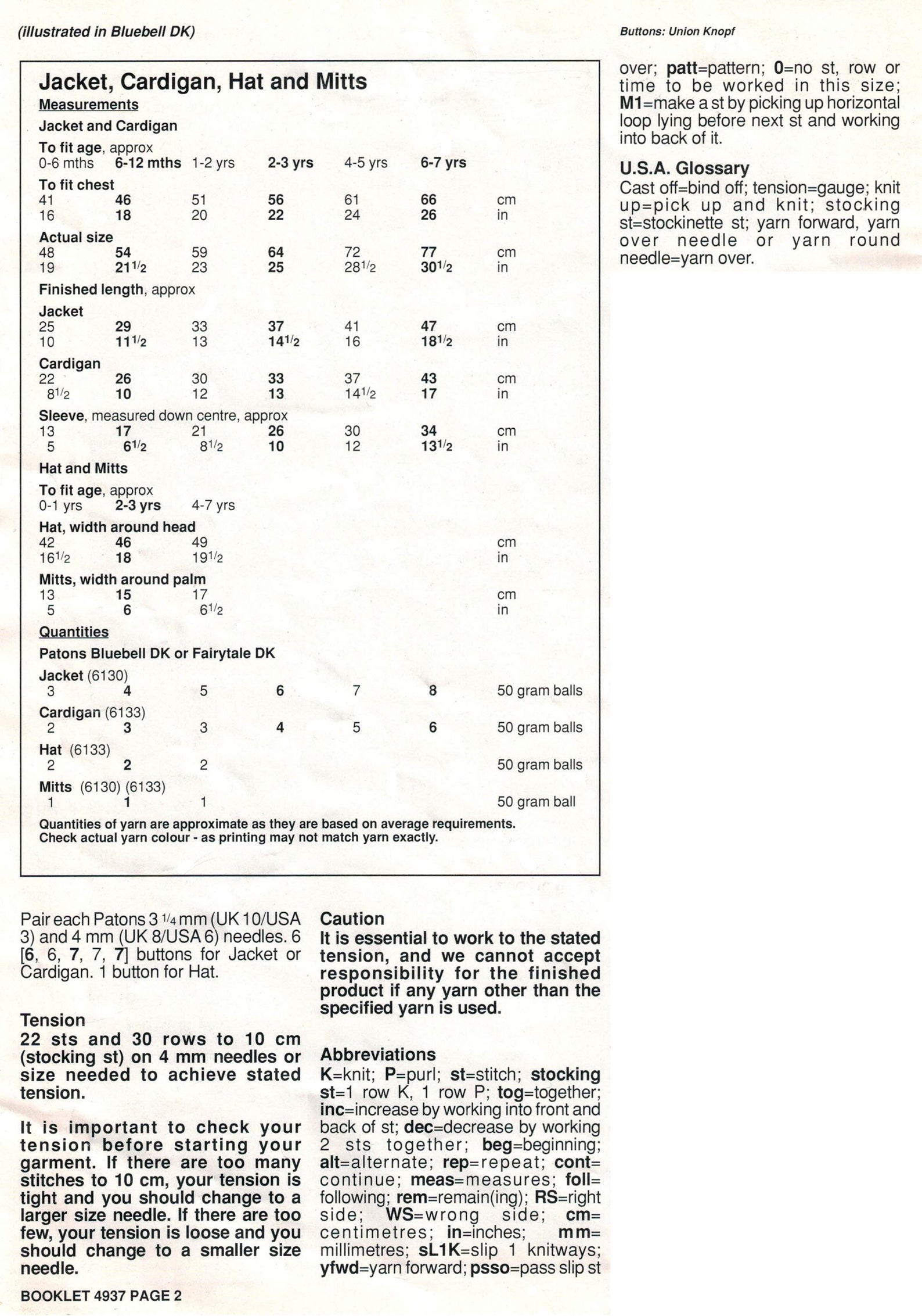 PDF Instant Download Knitting Pattern baby and Child Jacket - Etsy