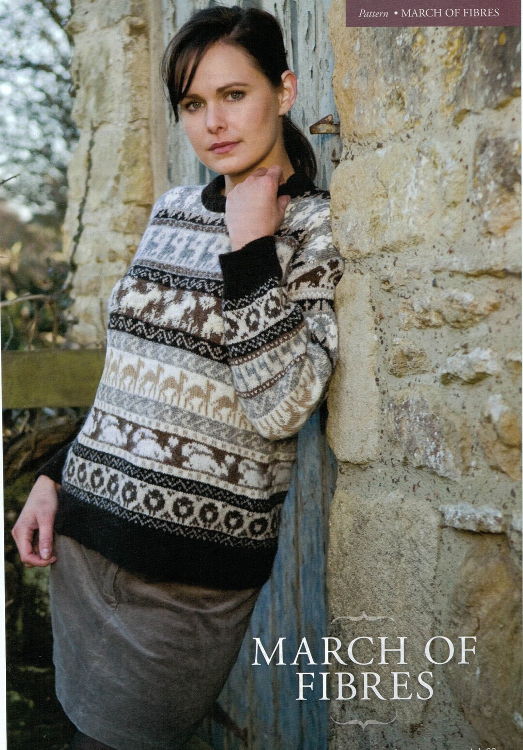 PDF Instant Download Knitting Pattern *woman's Fair Isle Animal Wool ...