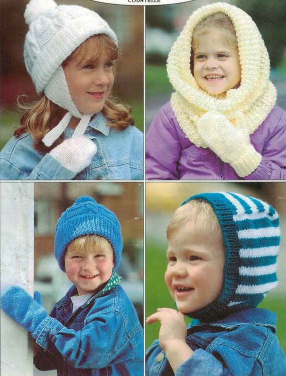 PDF Instant Download Knitting Pattern child's Hats | Etsy