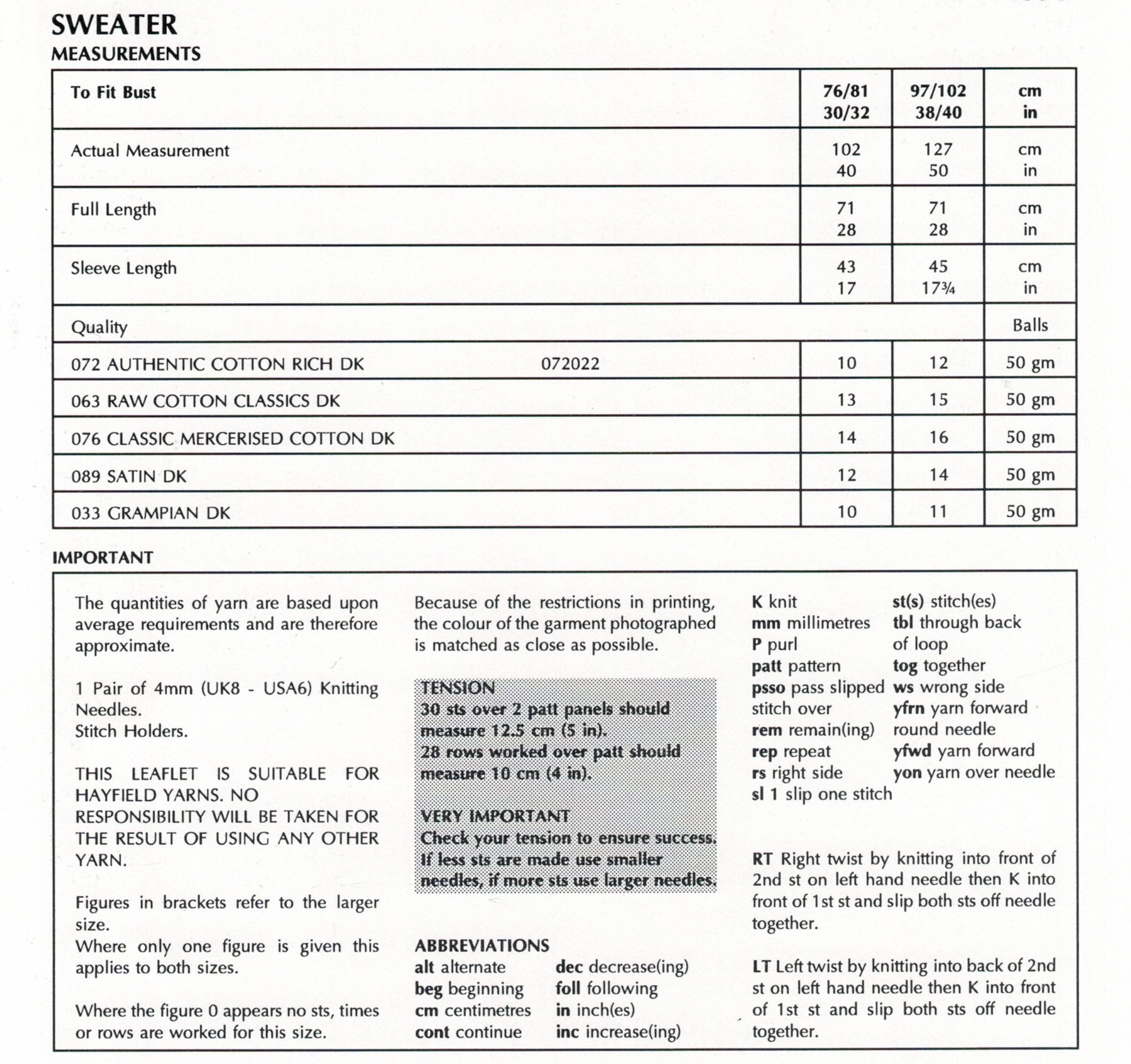 PDF Instant Download Knitting Pattern *woman's Textured Sweater ...