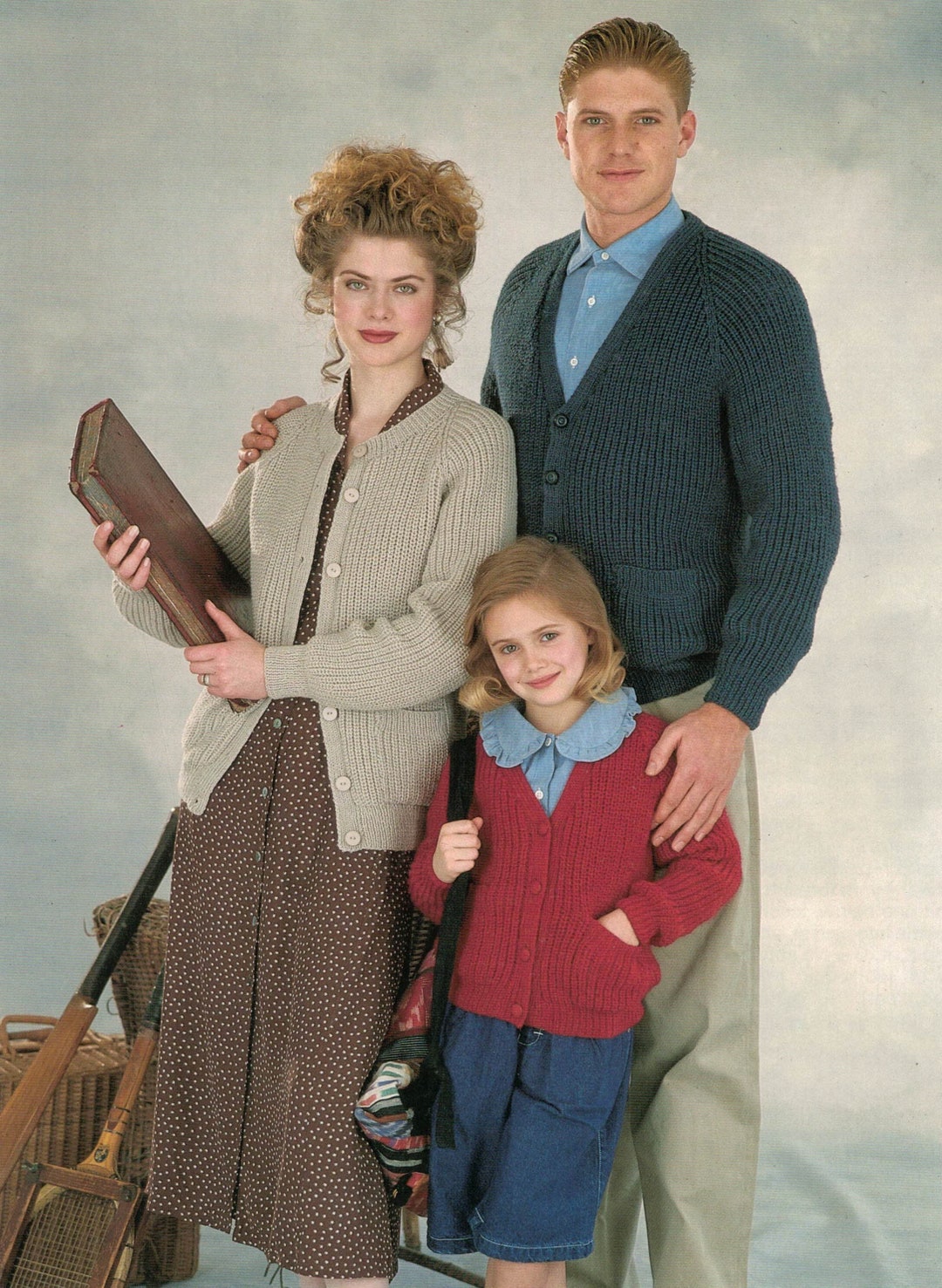 PDF Instant Download Knitting Pattern *half Fisherman's Rib Family ...