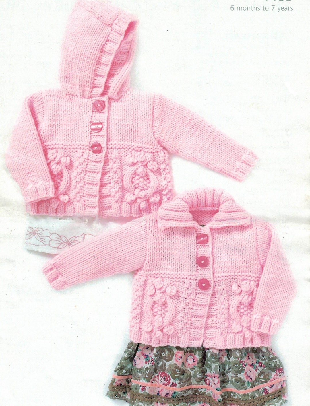 PDF Instant Download Knitting Pattern *two Baby and Child Cardigans ...