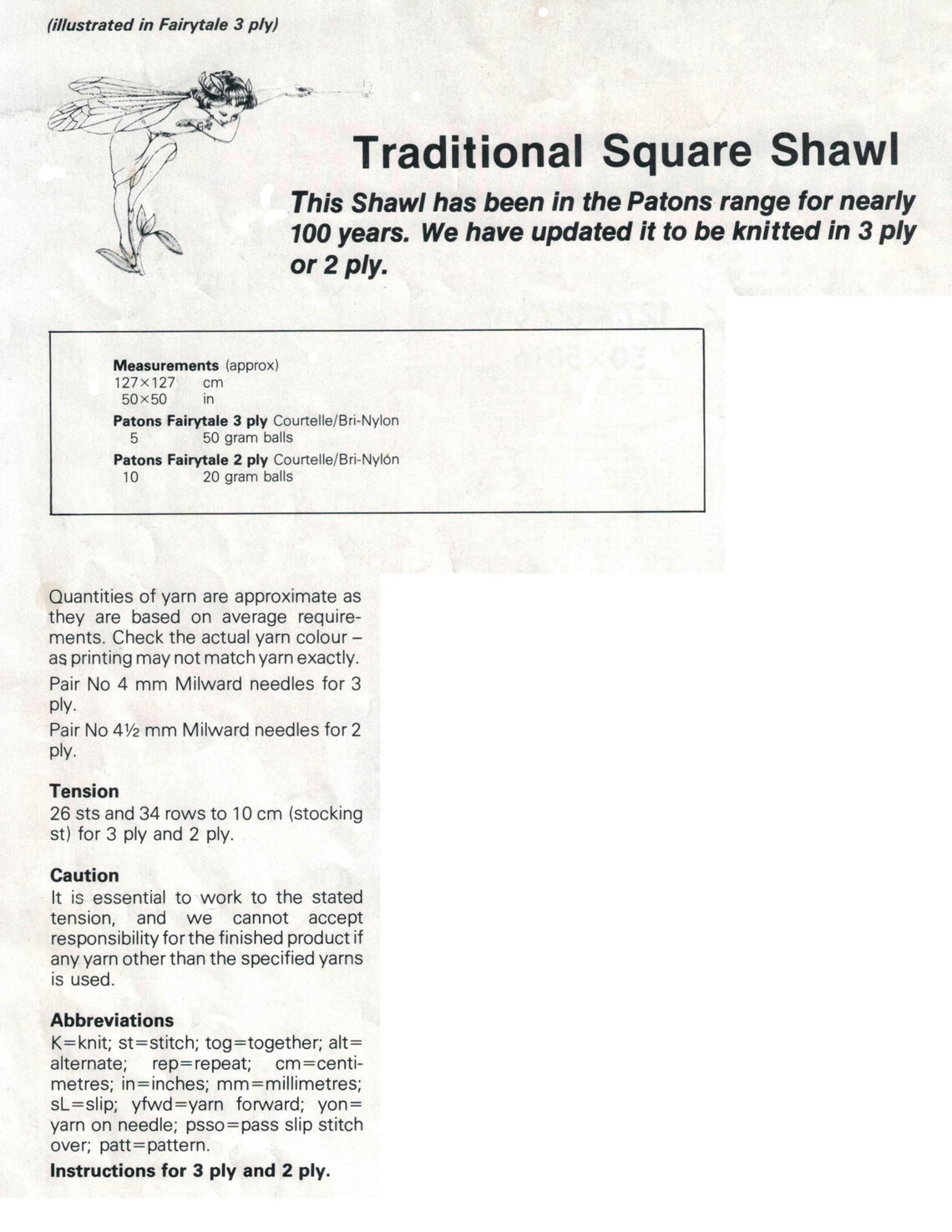 PDF Instant Download Knitting Pattern *two Traditional Baby Shawls ...