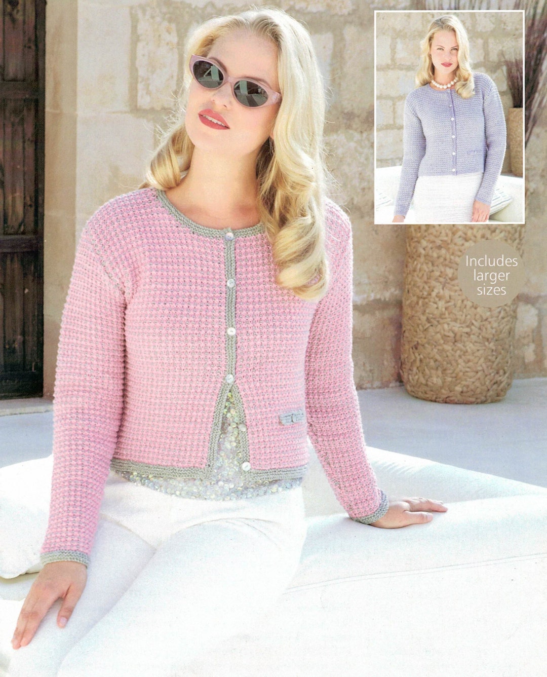 PDF Instant Download Knitting Pattern *two Womens Jacket Including ...