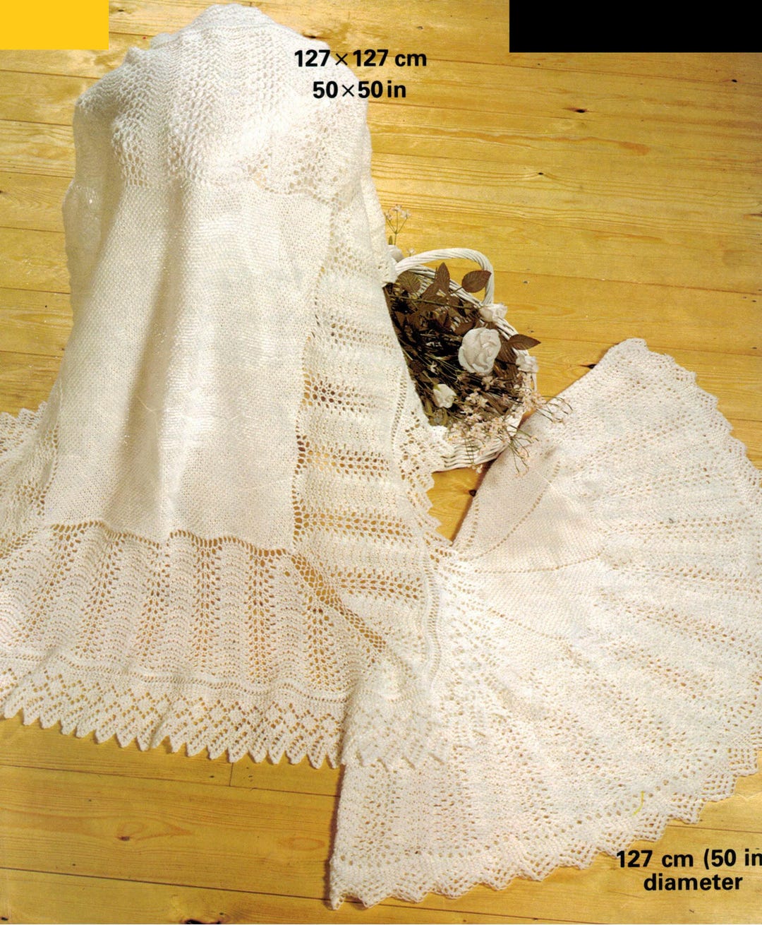 PDF Instant Download Knitting Pattern *two Traditional Baby Shawls ...
