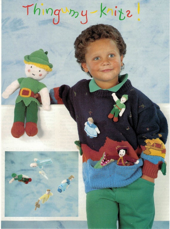 PDF Instant Download Knitting Pattern child's Peter Pan | Etsy