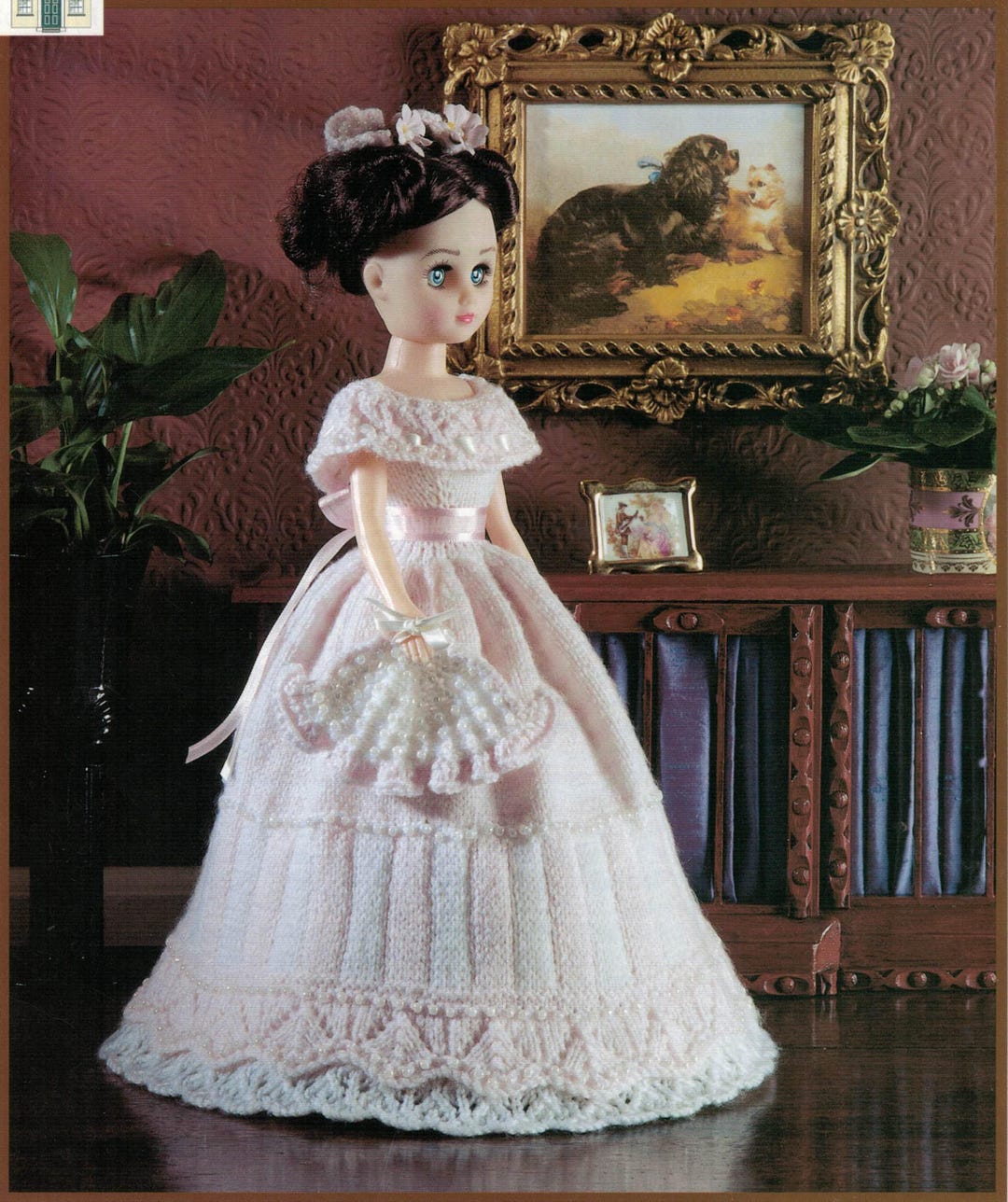 PDF Instant Download Knitting Pattern *first Ballgown* 15" Doll's ...