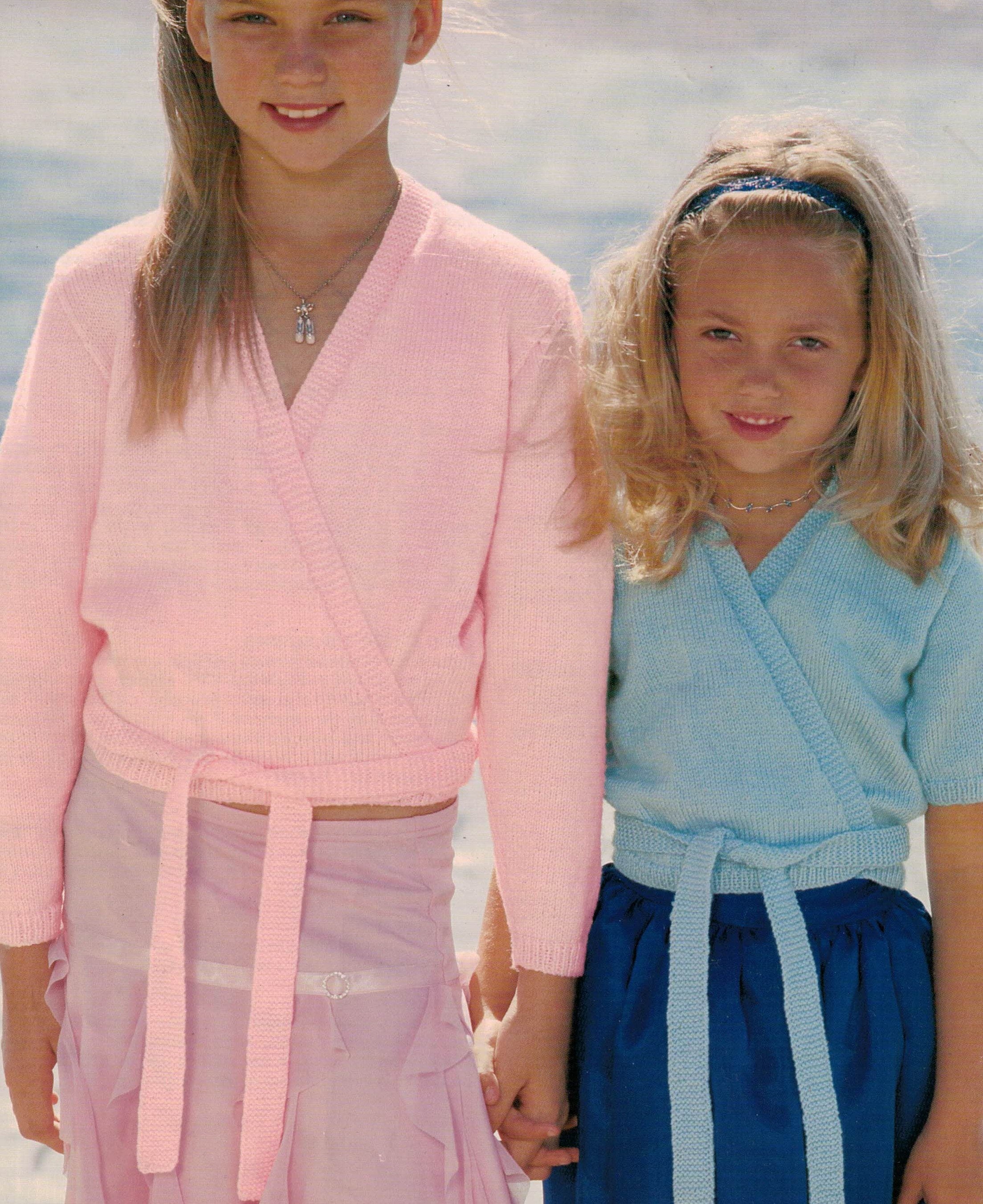 PDF Instant Download Knitting Pattern *ballet Top* 4ply Weight Yarn - Etsy