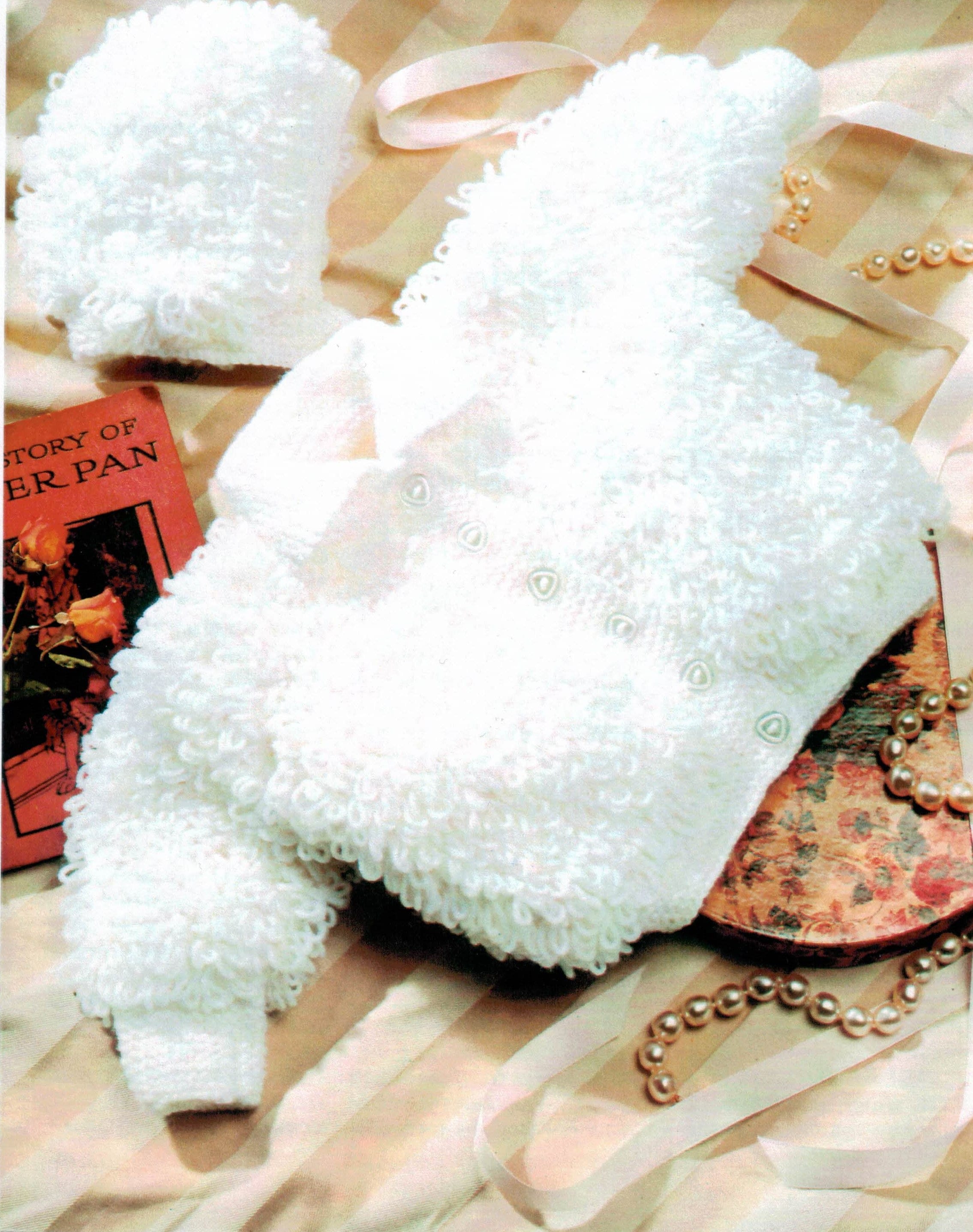 PDF Instant Download Knitting Pattern loopy Baby Jacket and Bonnet DK ...