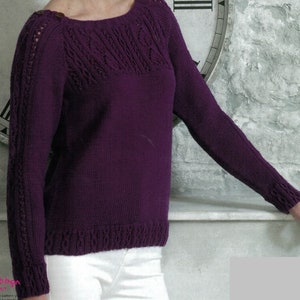 PDF Instant Download Knitting Pattern *cable Cardigan and Sweater* DK ...