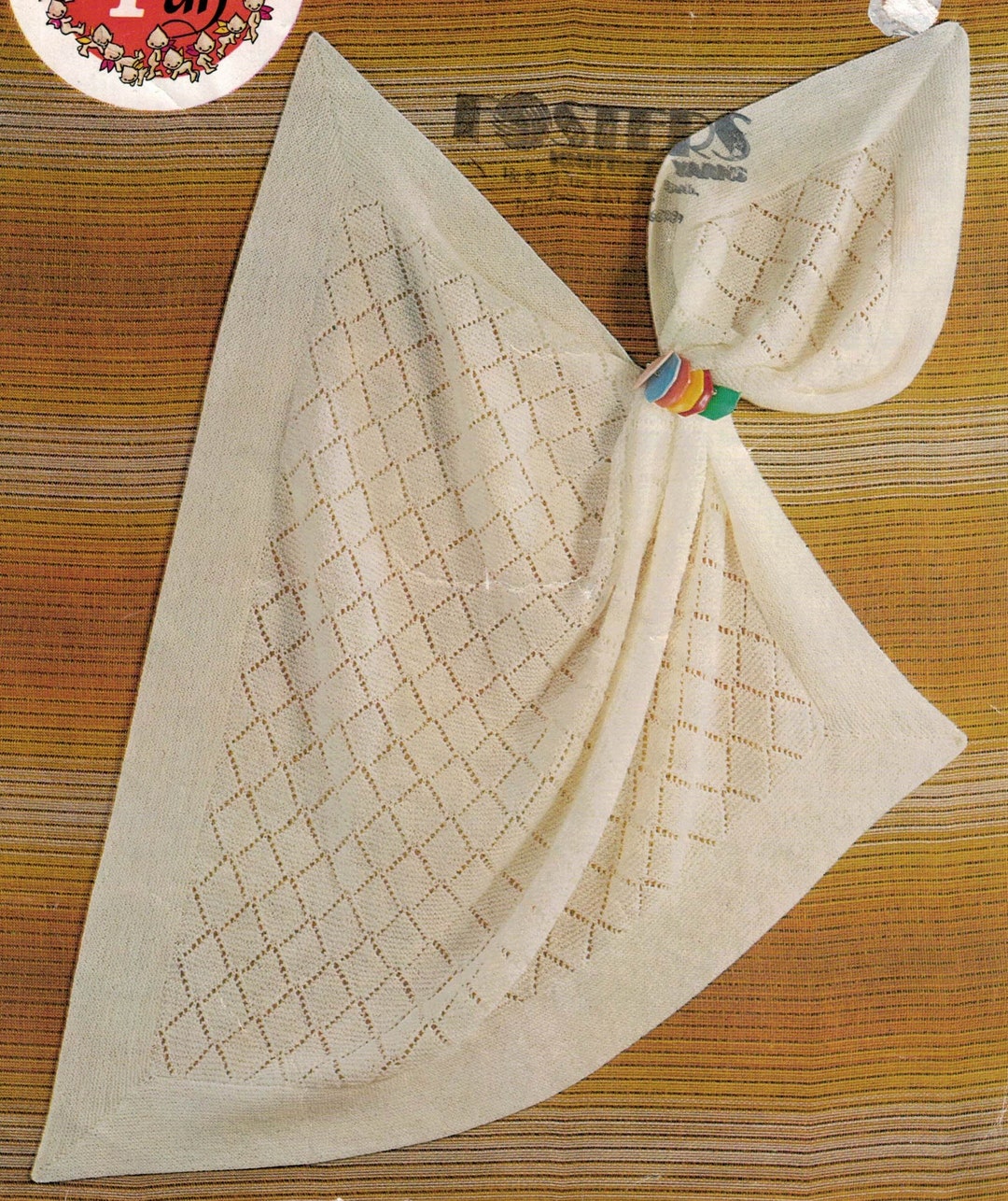 PDF Instant Download Vintage Knitting Pattern *easy Lace Knitted Baby ...