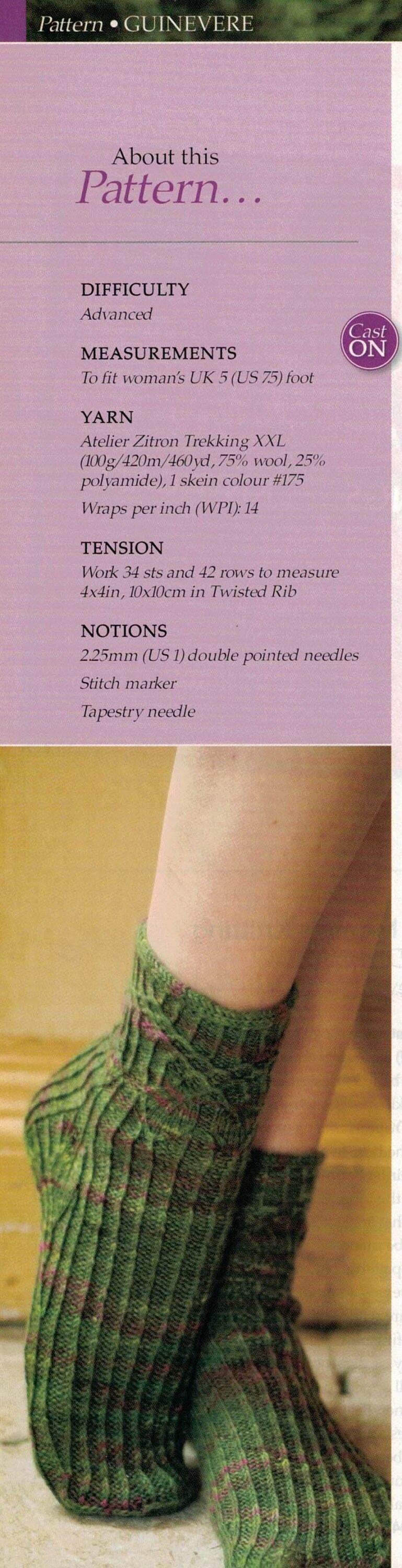 PDF Instant Download Knitting Pattern *adult Twisted Stitch and I-cord ...