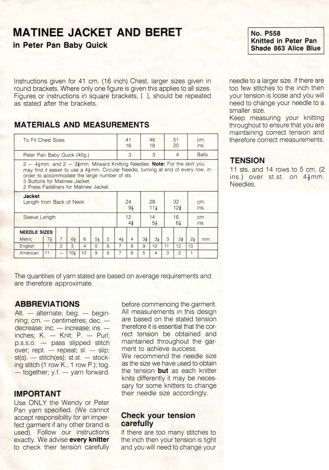 PDF Instant Download Knitting Pattern *easy Baby Matinee and Jacket and ...