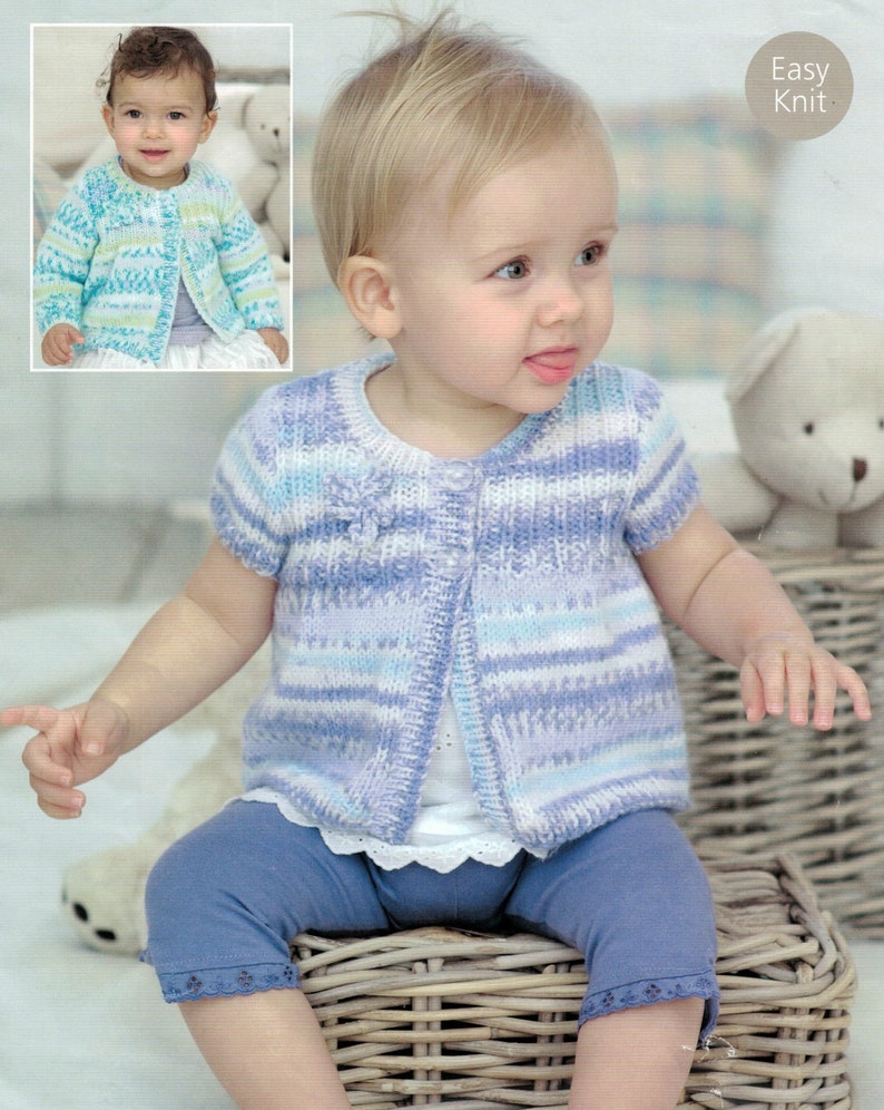 PDF Instant Download Knitting Pattern *easy Knit Baby and Child ...