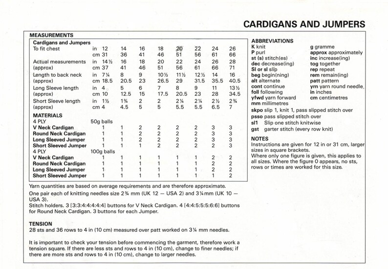 PDF Instant Download Knitting Pattern *baby Cardigans and Sweaters ...