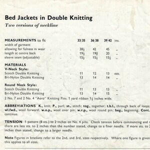 PDF Instant Download Vintage Knitting Pattern *lady's Lacy Bed Jackets ...