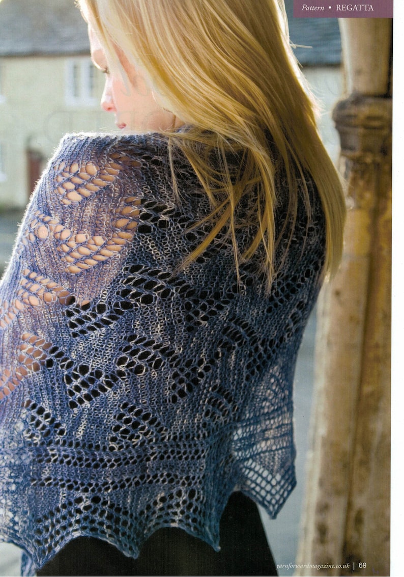 PDF Instant Download Knitting Pattern *lacy Shawl Wrap Scarf* Lace ...
