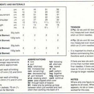 PDF Instant Download Knitting Pattern *baby's Matinee Jackets & Bonnets ...