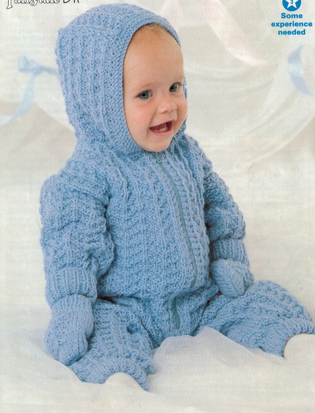 PDF Instant Download Knitting Pattern *baby Cabled Pram Suit and ...