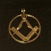 Gold Masonic Pendant Compass and Square - Etsy