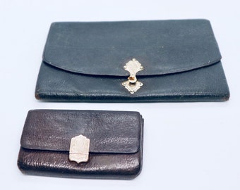 1800s Leather Wallet - Etsy