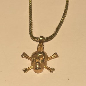 Gold Masonic Pendant Skull and Cross Bones - Etsy