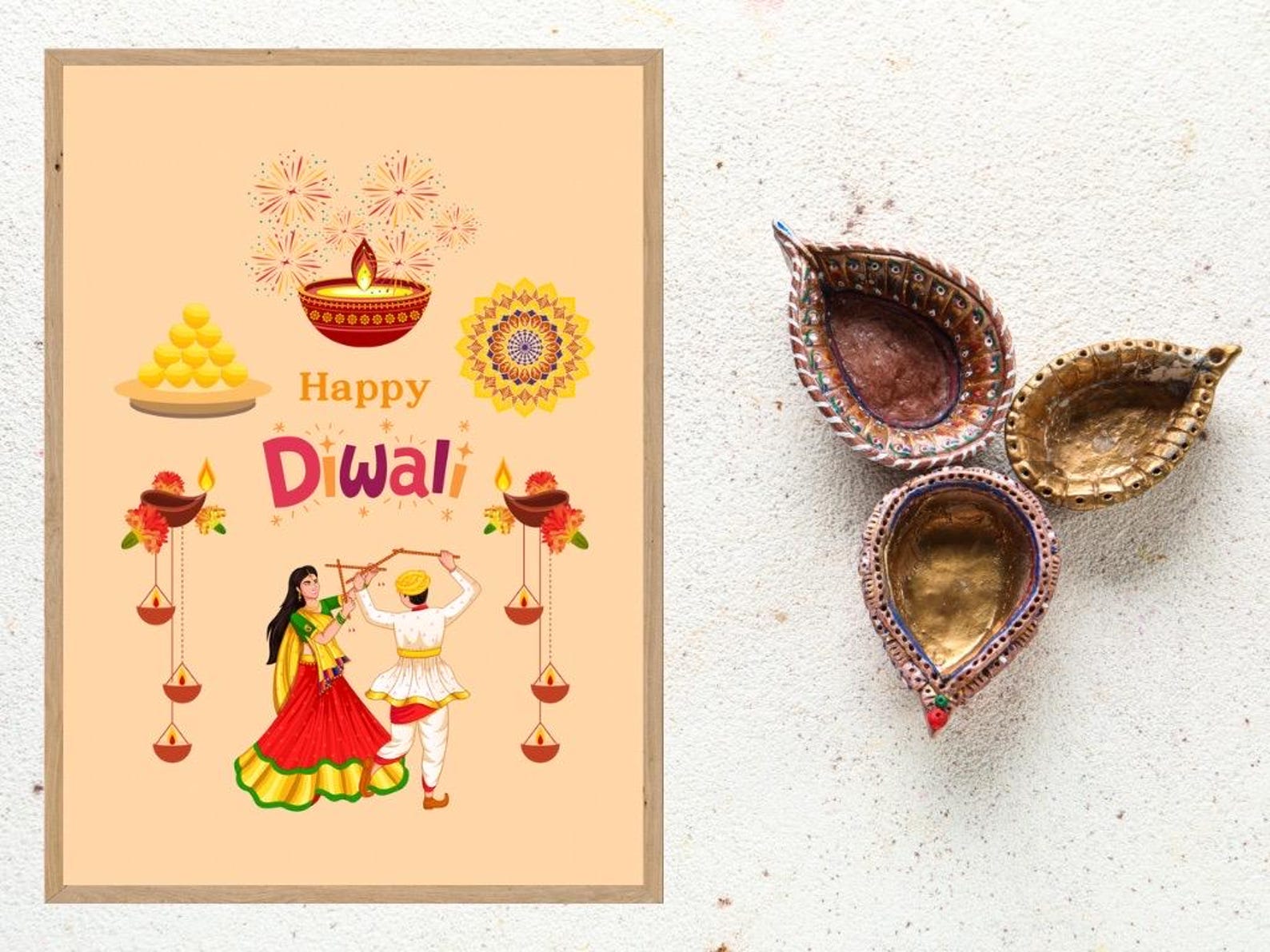 Diwali Decor Printable, Wall Decor, Diwali Decor, Instant Download ...