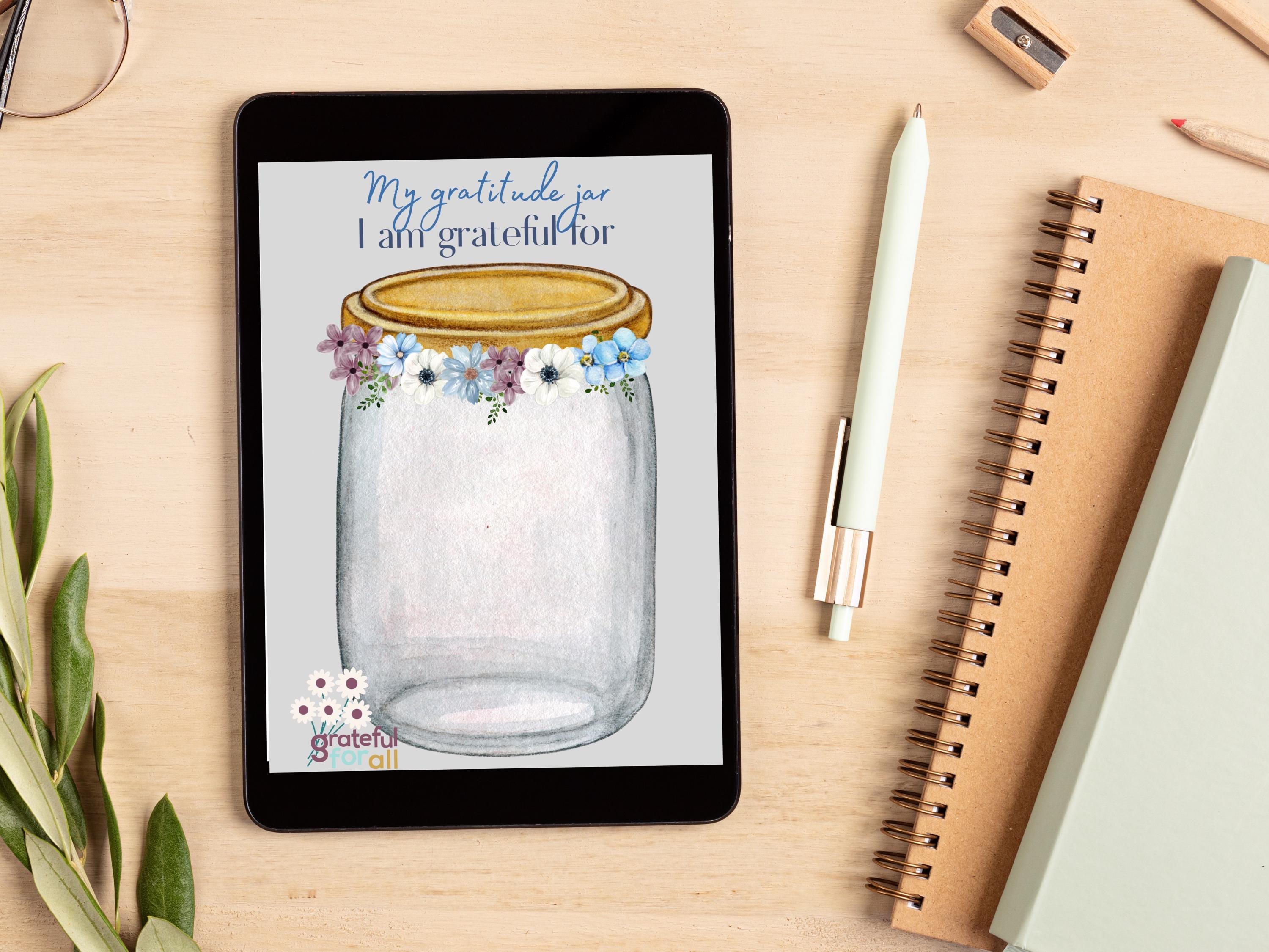 Gratitude Jar With Labels Set Printable, Mindfulness, Self-care ...