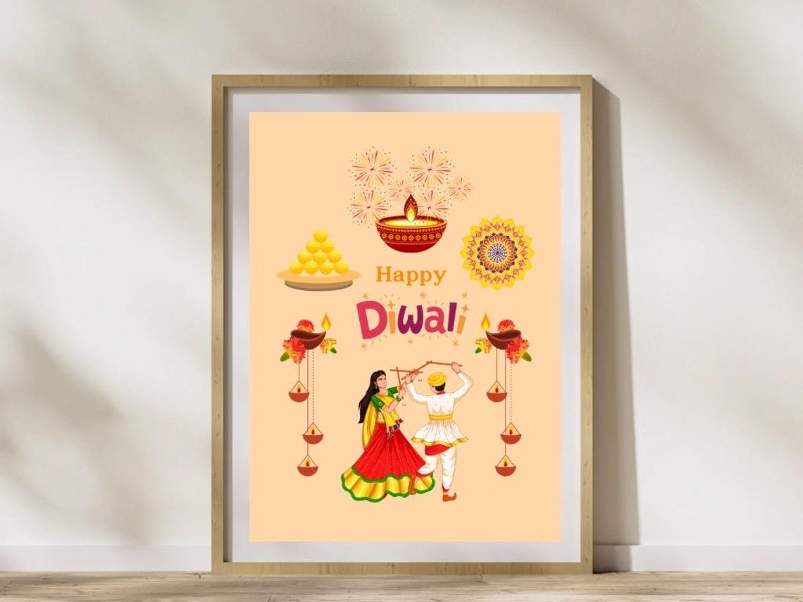 Diwali Decor Printable, Wall Decor, Diwali Decor, Instant Download ...