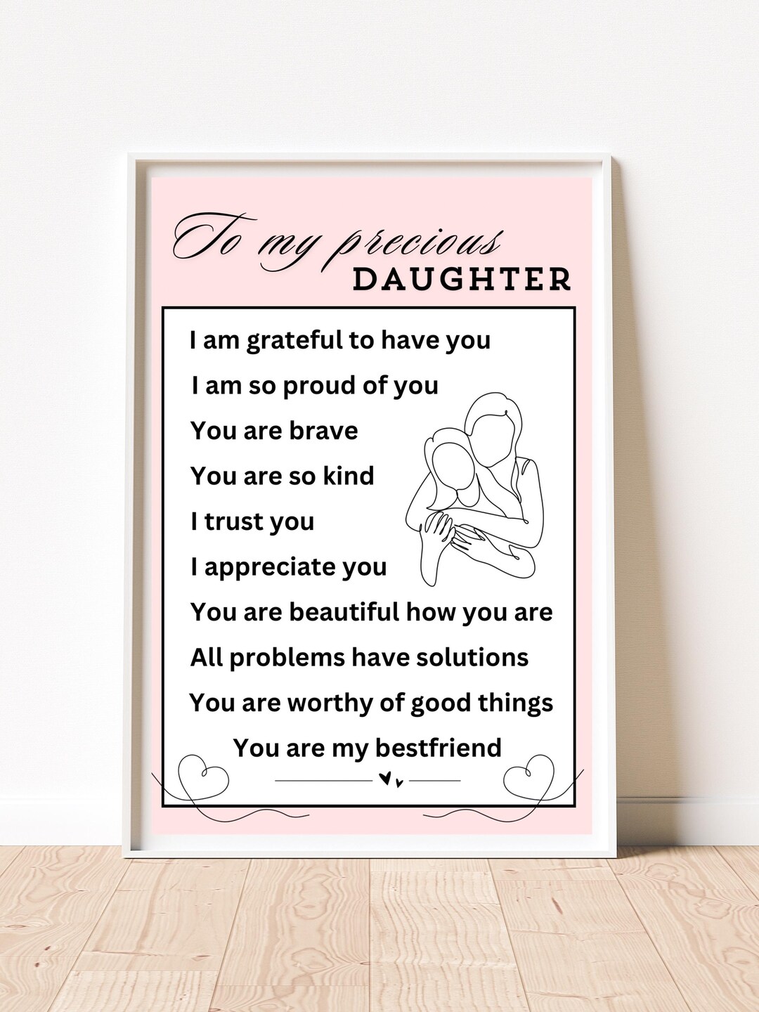 Uplifting Affirmations & Reminders for Daughter, Gift From Mother, Gift ...