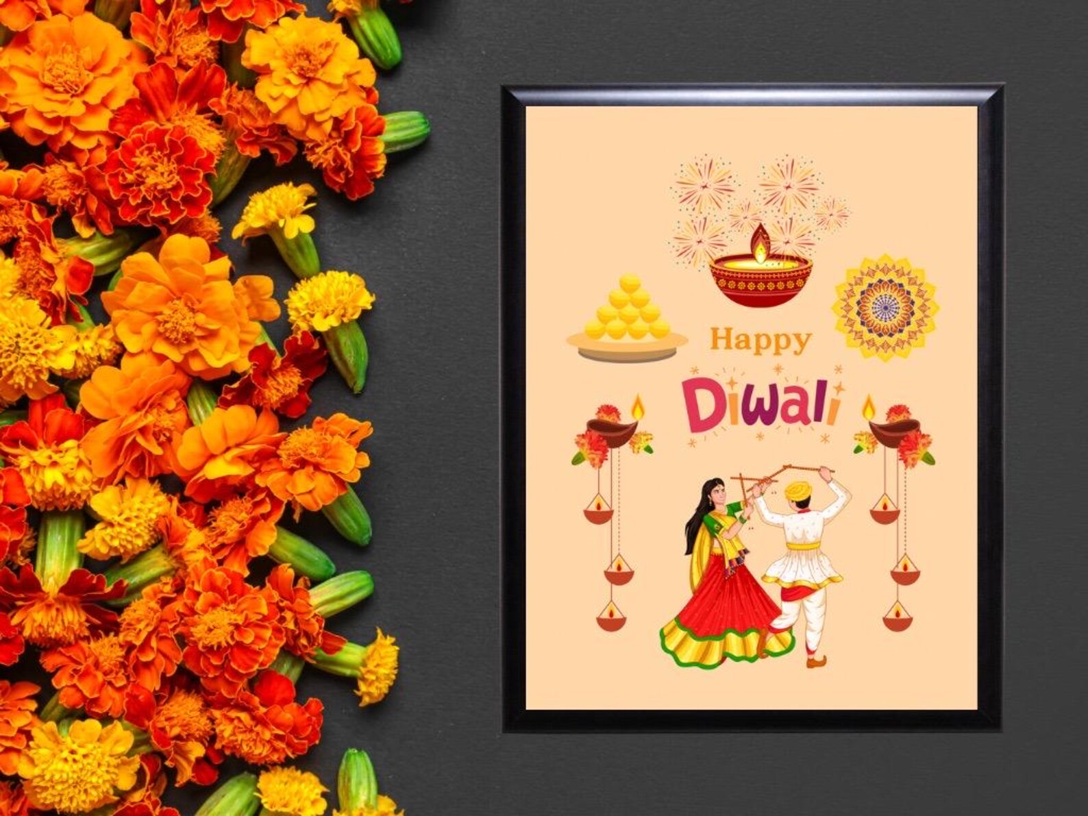 Diwali Decor Printable, Wall Decor, Diwali Decor, Instant Download ...