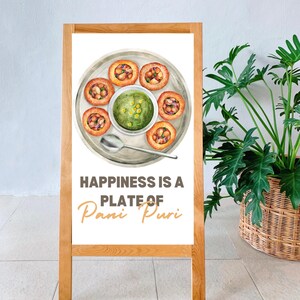 Pani Puri Print, Indian Food Print, Food Stall, Panipuri Stall, Digital ...