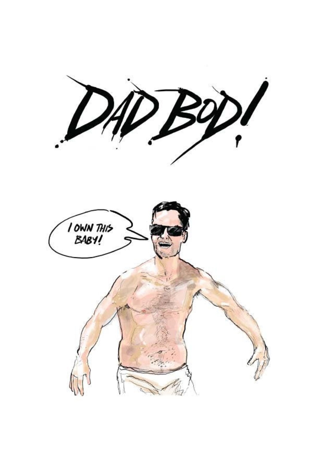 Funny Fathers Day Card,dad Bod Funny Card,funny Card for Dad,funny Card ...