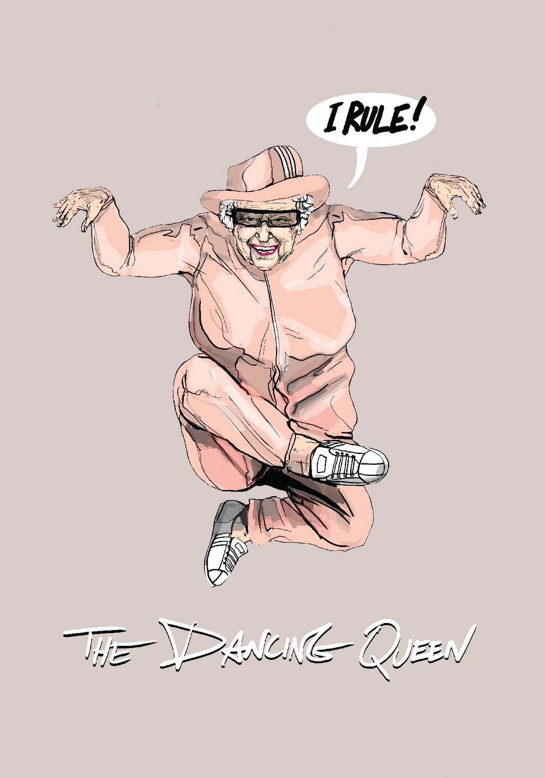 Funny Dancing Queen Birthday Card,funny Mothers Day Card, Funny Royal ...