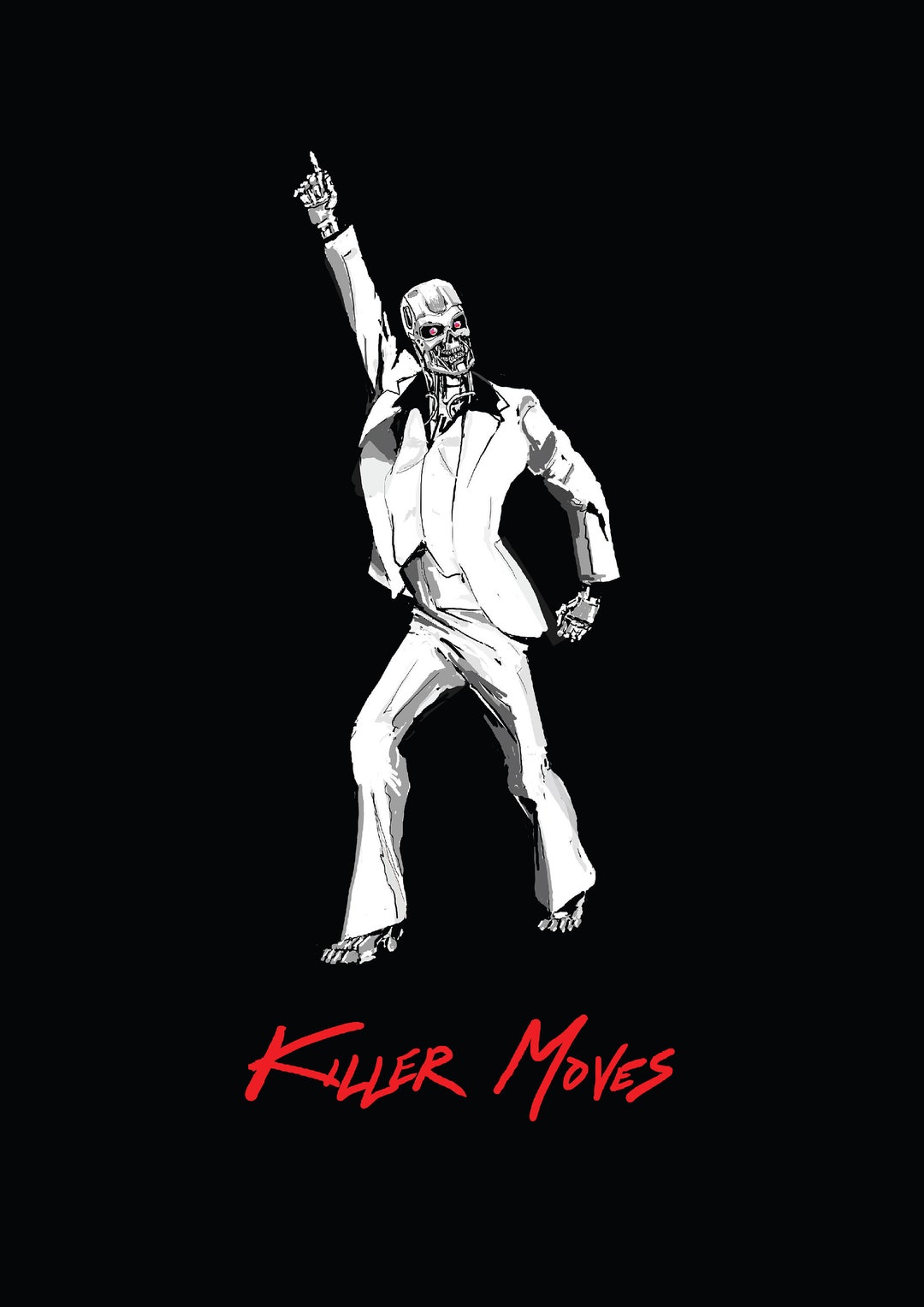 Terminator Dancing Robot Print,funny Valentines Gift,funny Robot Print ...