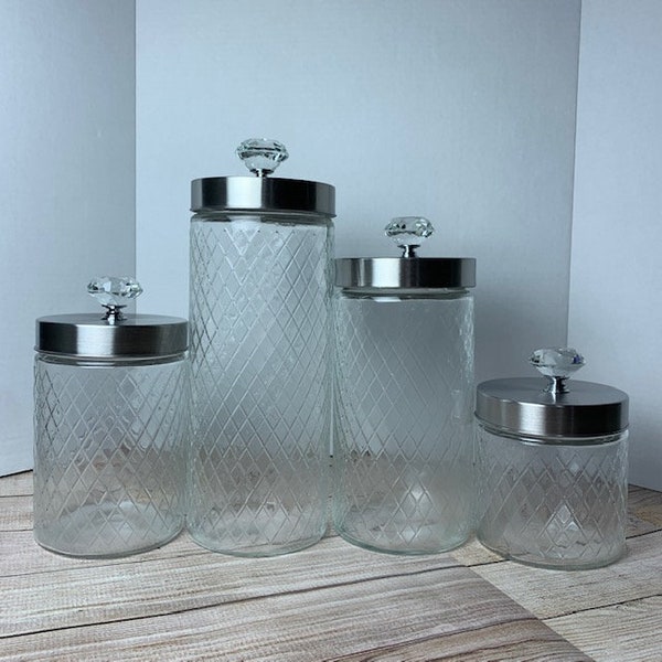 4 Piece Canister Set - Etsy