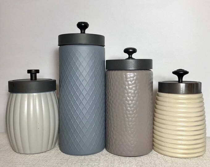 Modern Kitchen Canister Set / Rustic Farmhouse Kitchen Canisters ...